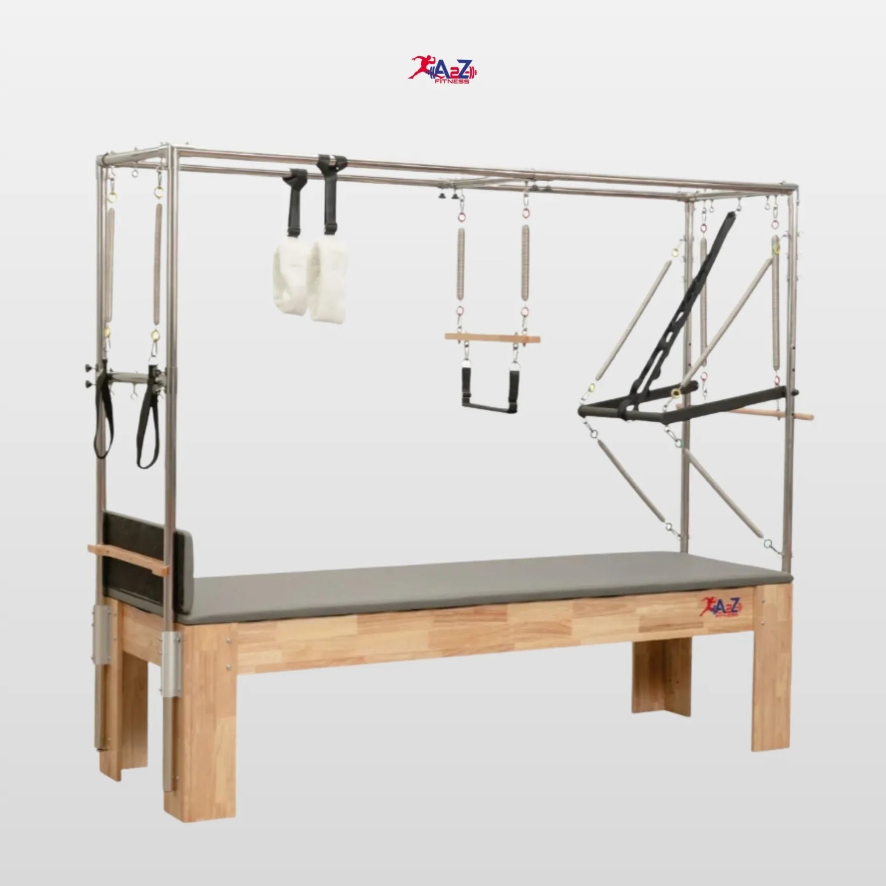 Oak Wood Pilates Cadillac Full Trapeze Table – A2Z Fitness